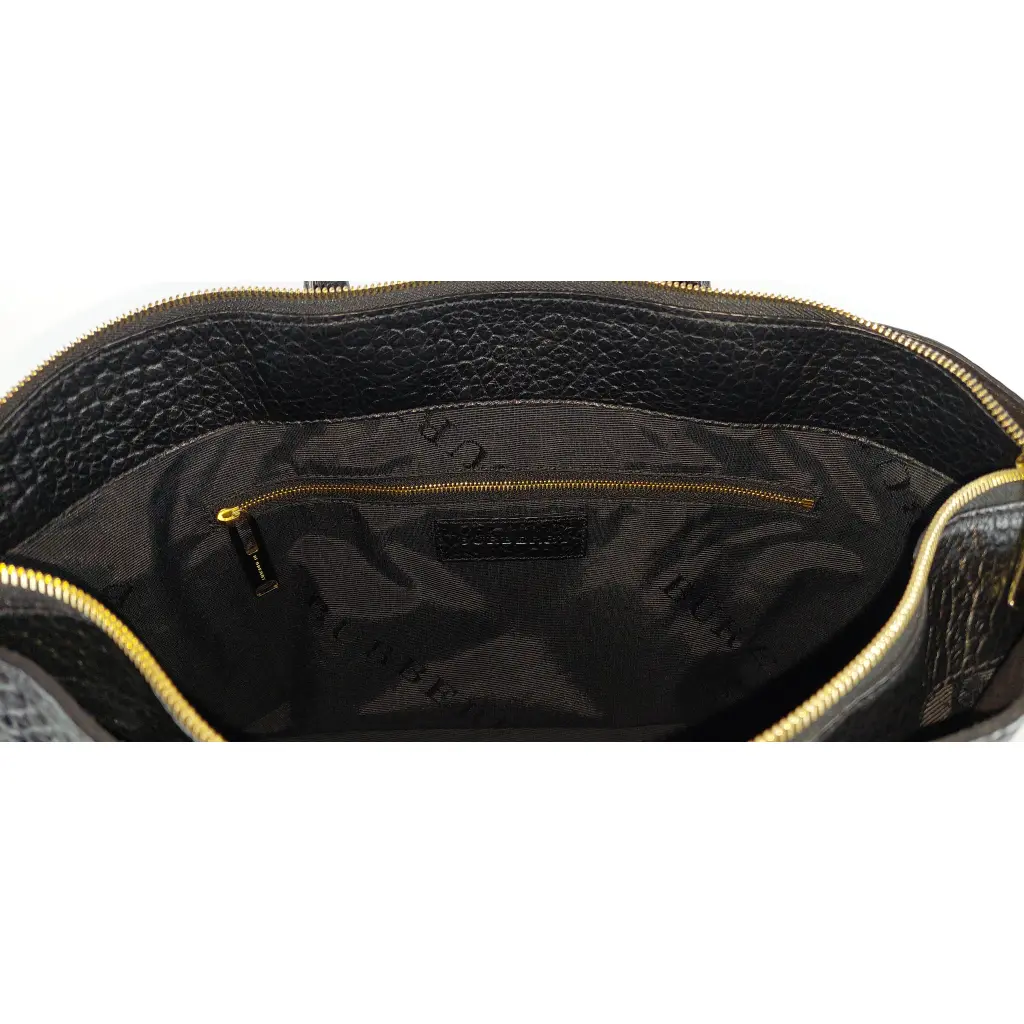 BURBERRY Черная кожаная сумка тоут для женщин – купить в интернет ...