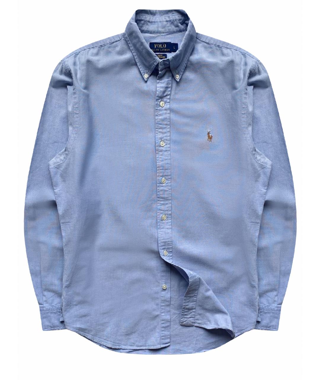POLO RALPH LAUREN Голубая хлопковая рубашка для женщин – купить в ...