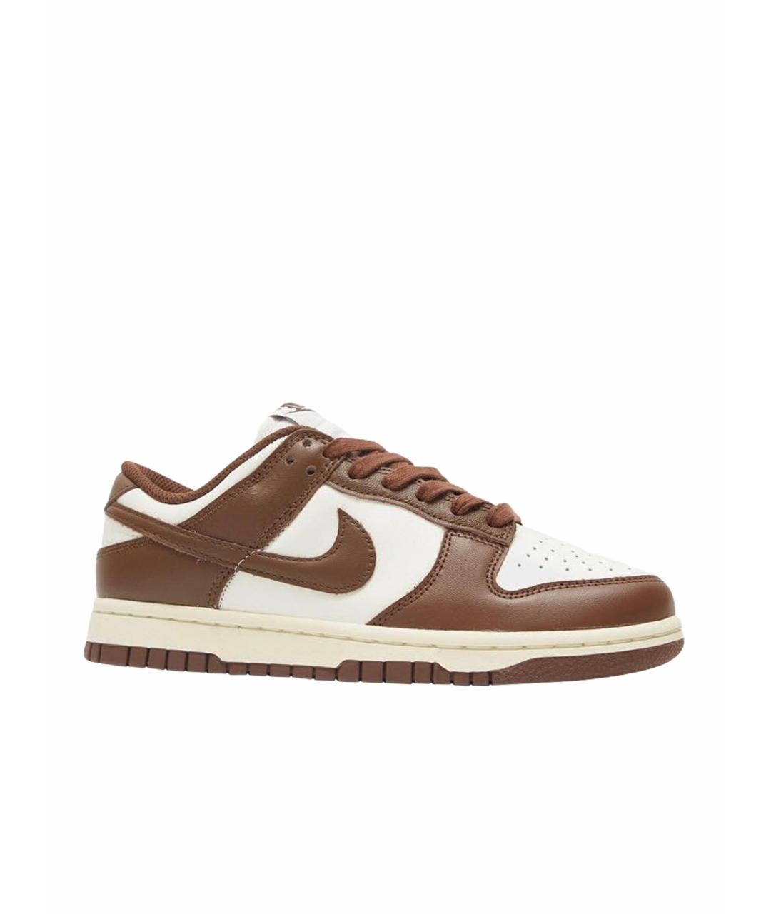 NIKE Коричневые кожаные кроссовки Dunk для женщин – купить в интернет ...