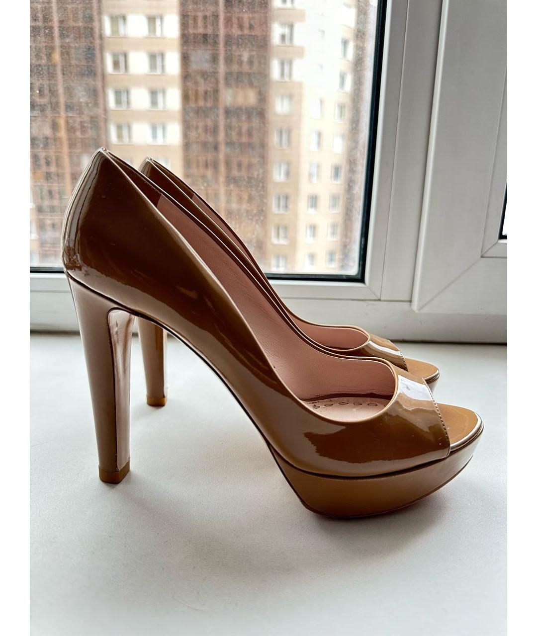 MIU MIU Бежевые кожаные туфли для женщин – купить в интернет магазине с ...