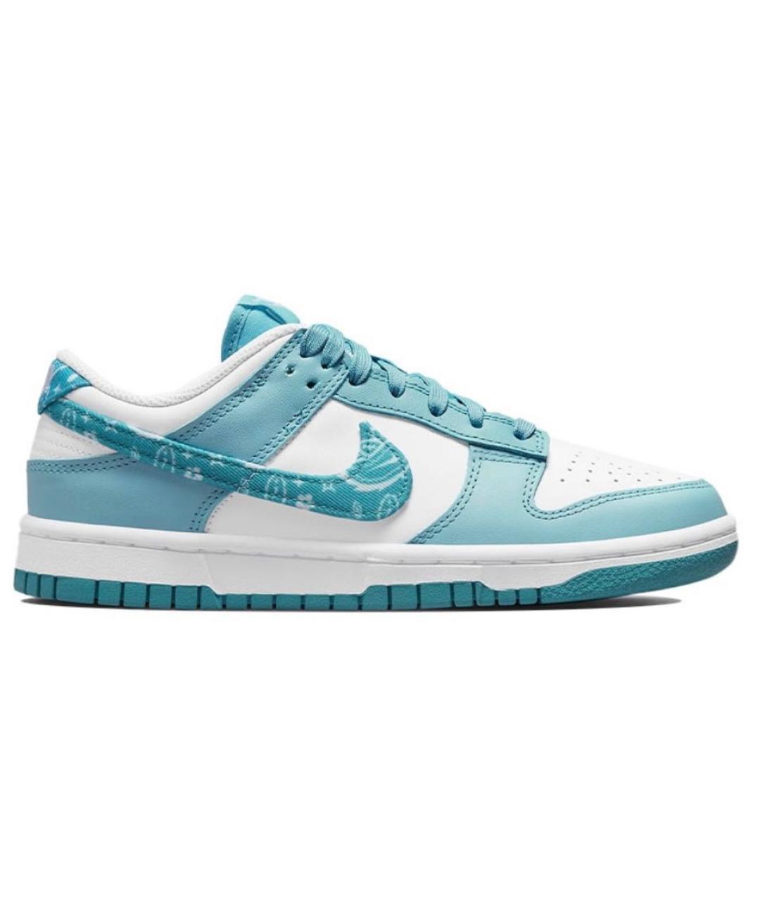 NIKE Голубые кожаные кроссовки Dunk для женщин – купить в интернет ...