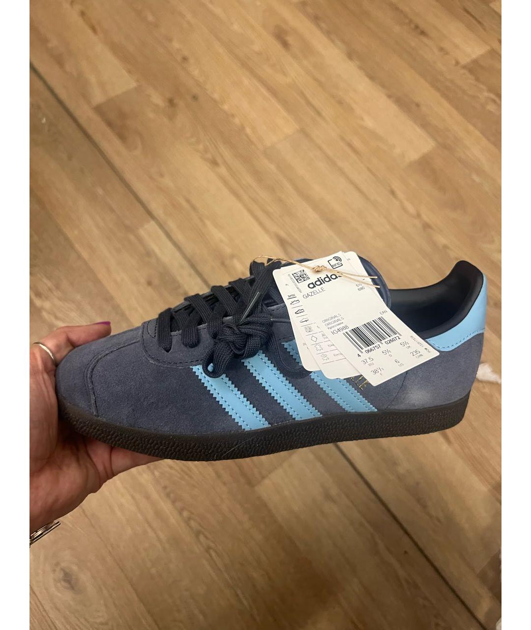 ADIDAS Синие замшевые кроссовки Gazelle для женщин – купить в интернет ...