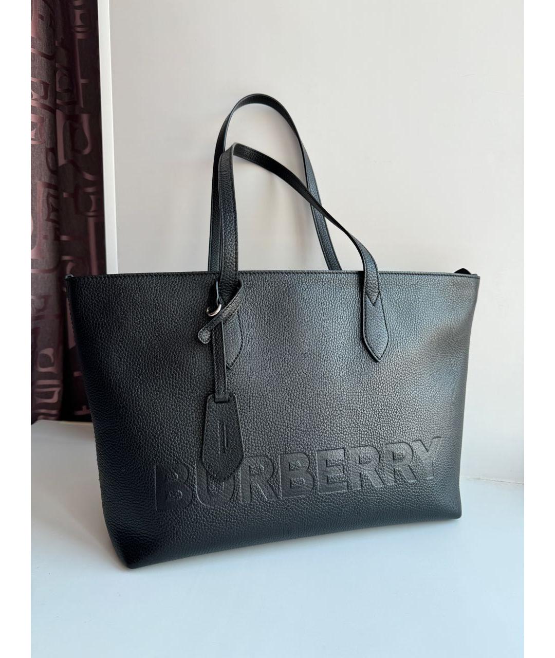 Burberry black tote bag store