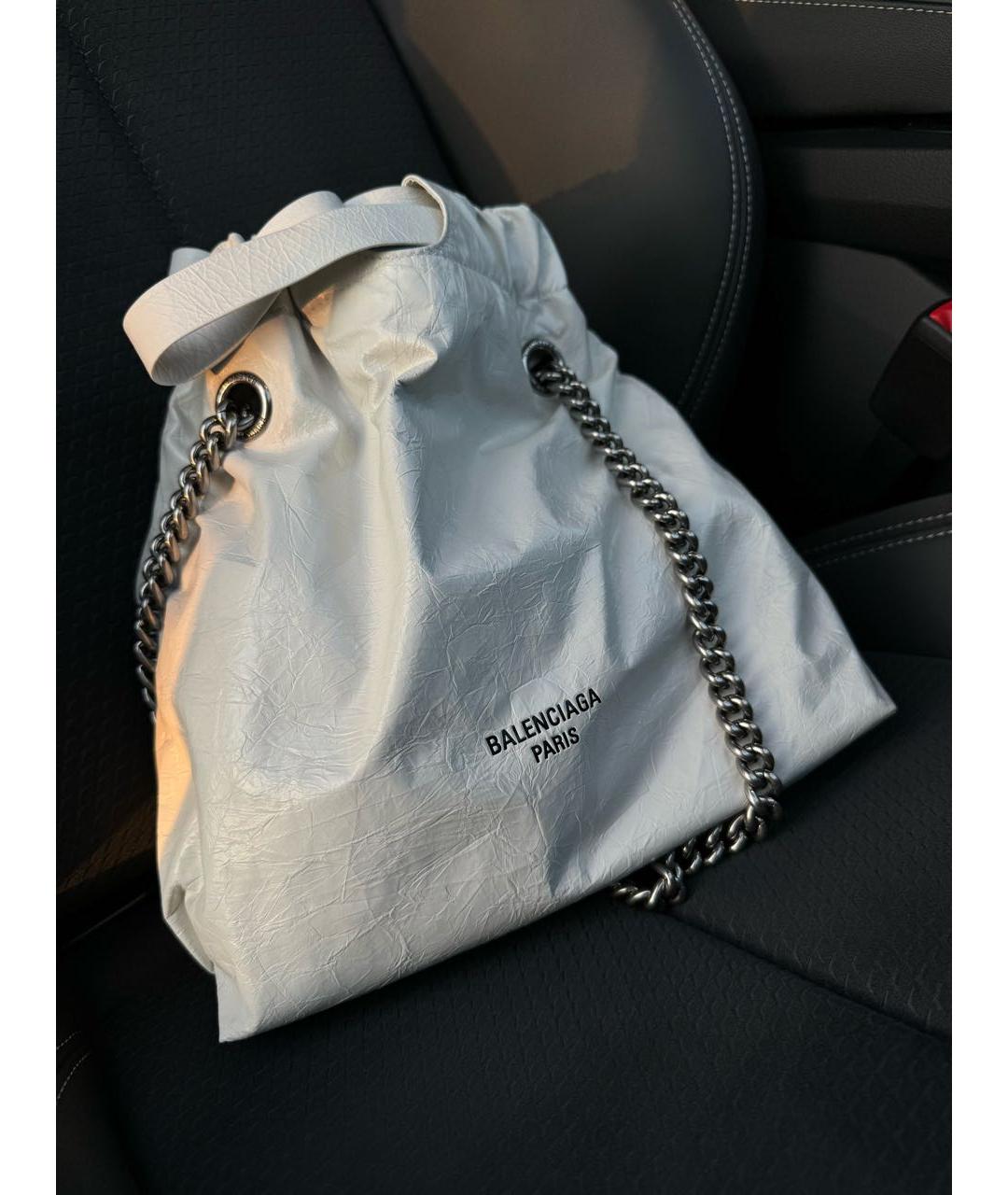 BALENCIAGA Белая кожаная сумка через плечо Crush для женщин – купить в ...
