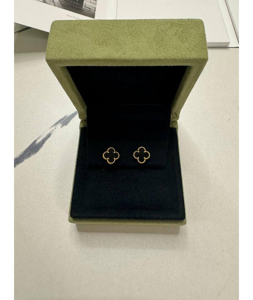 VAN CLEEF & ARPELS Черные серьги из желтого золота для женщин – купить ...