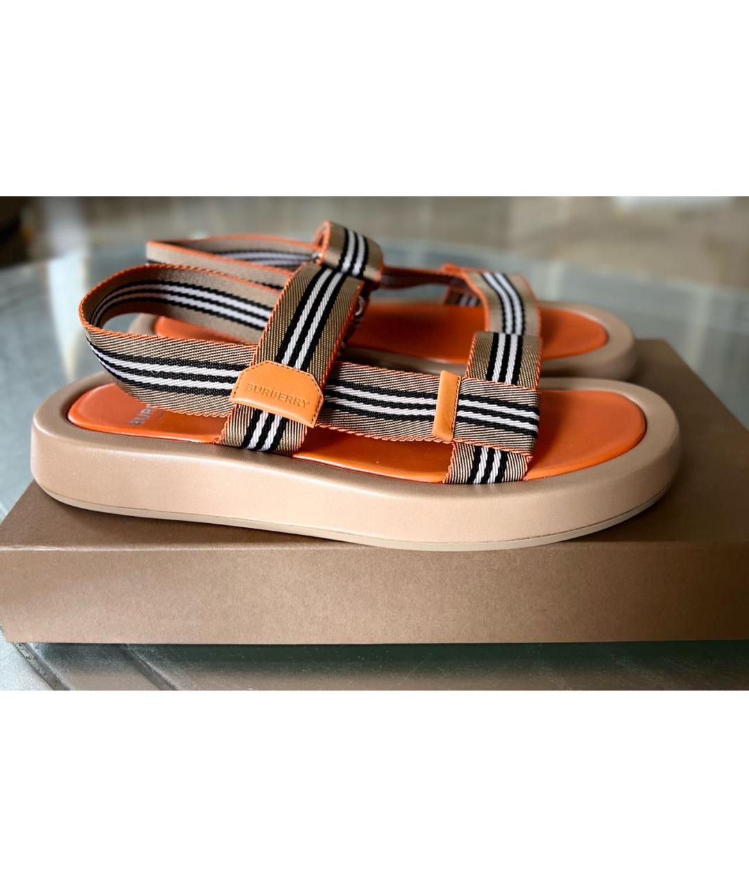 Burberry sandals orange store