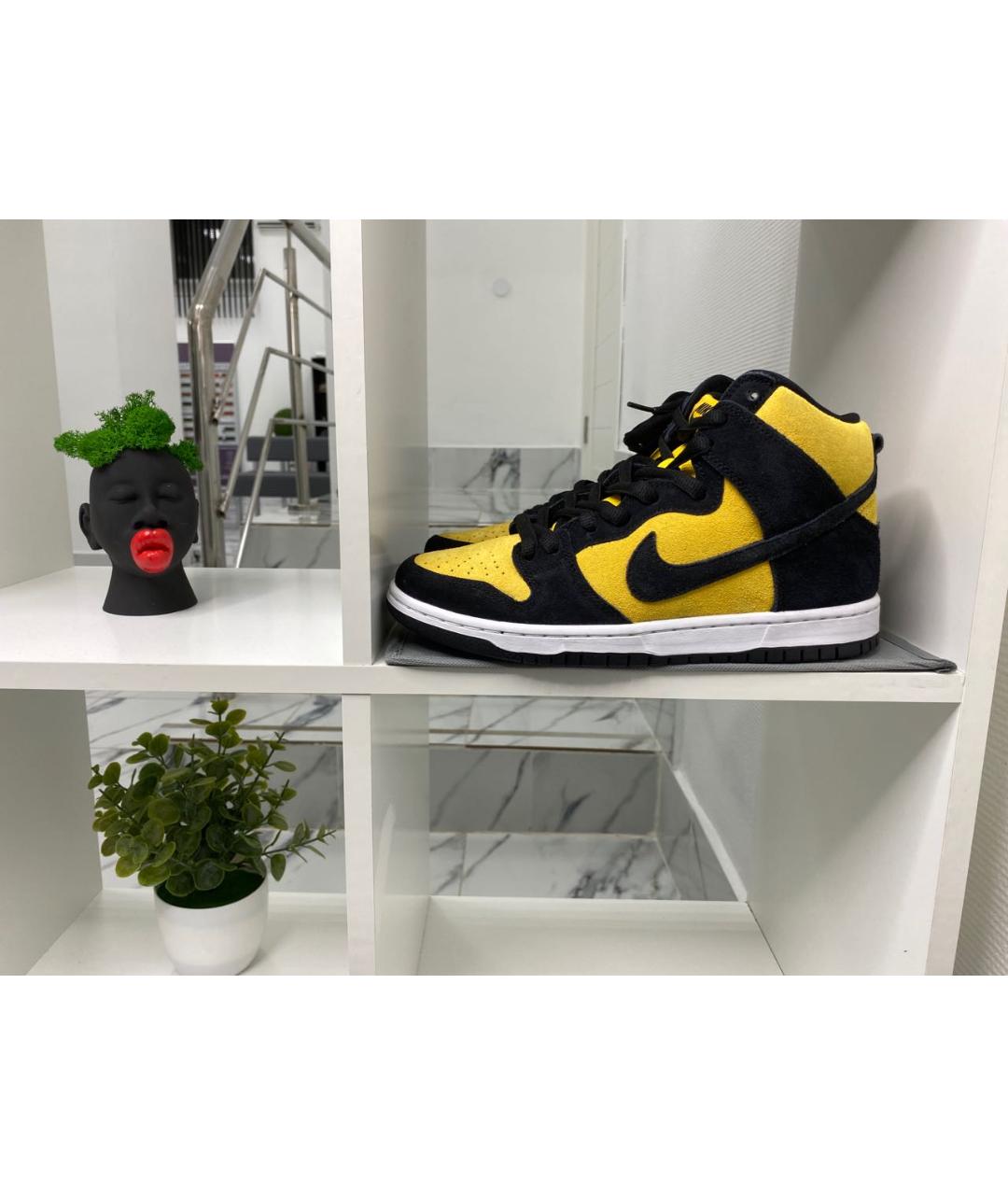 NIKE Желтые замшевые кроссовки Dunk для женщин – купить в интернет ...